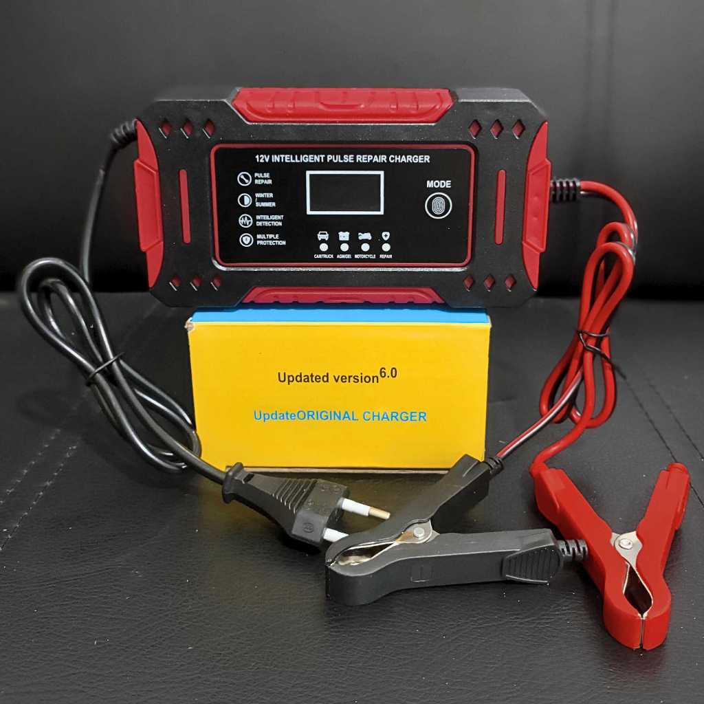 Jual CHARGER AKI INTELLEGEN AUTOMATIC MOTOR MOBIL UNIVERSAL 12V 6A ...
