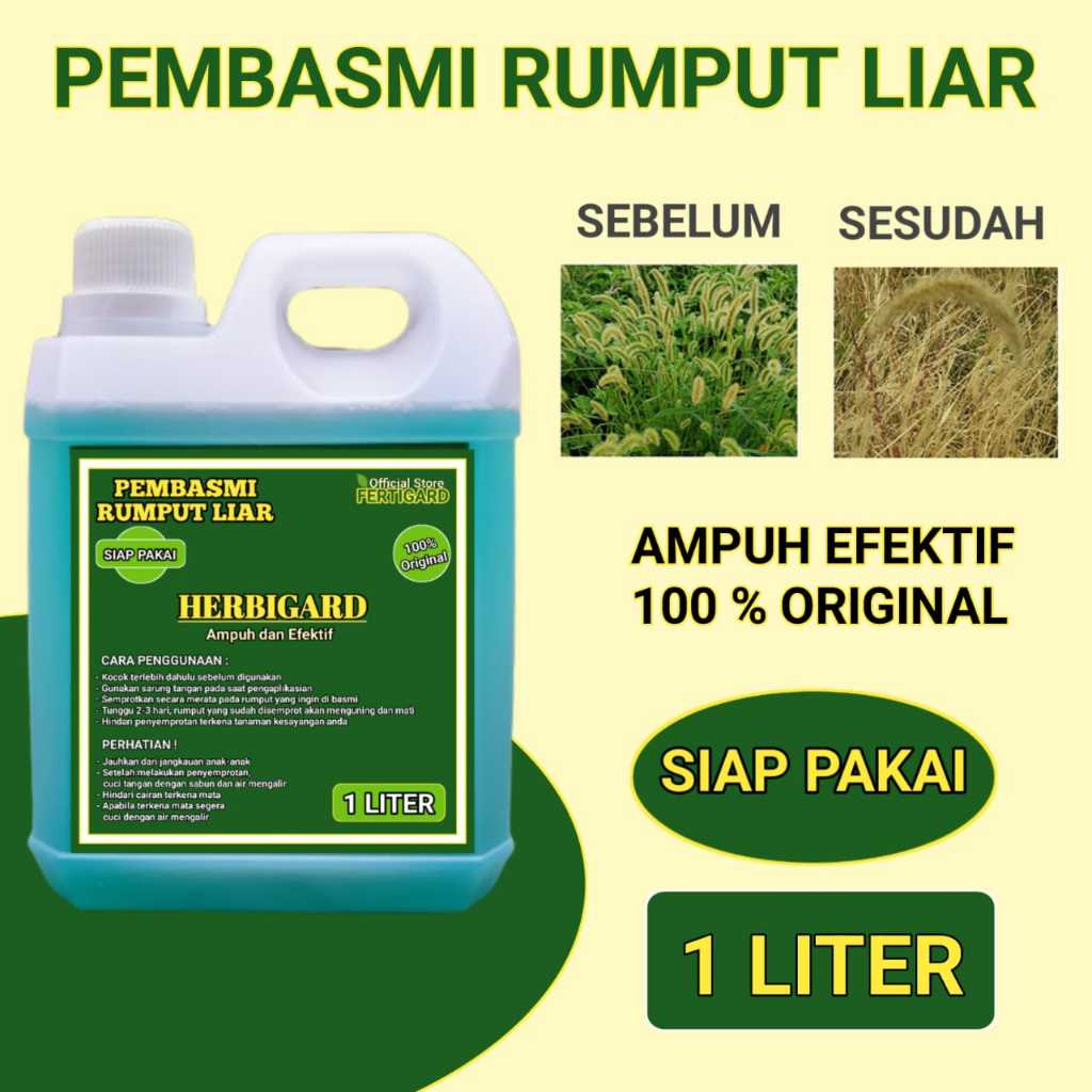 Jual HERBIGARD 1 Liter Herbisida Pembasmi Rumput Liar Siap Pakai ...
