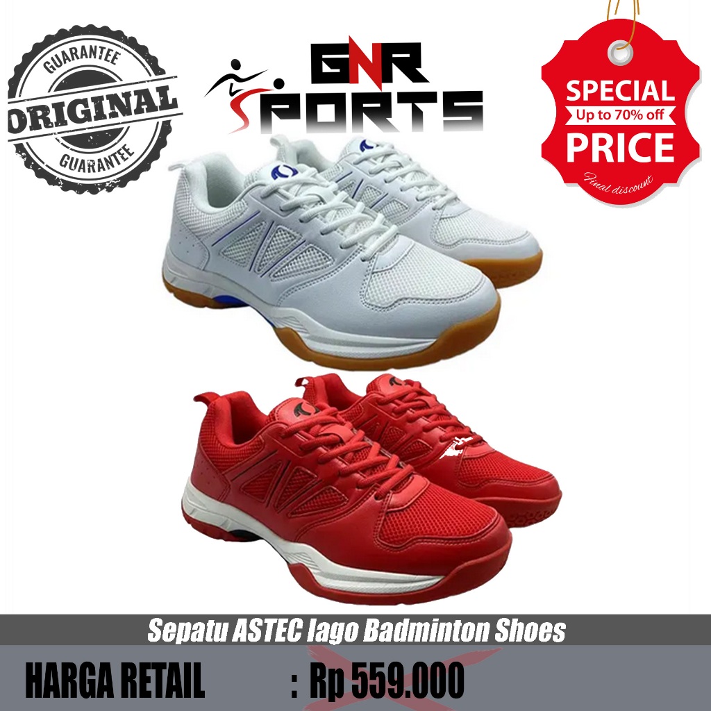 Jual Sepatu ASTEC Iago Badminton Shoes Original 100% | Shopee Indonesia