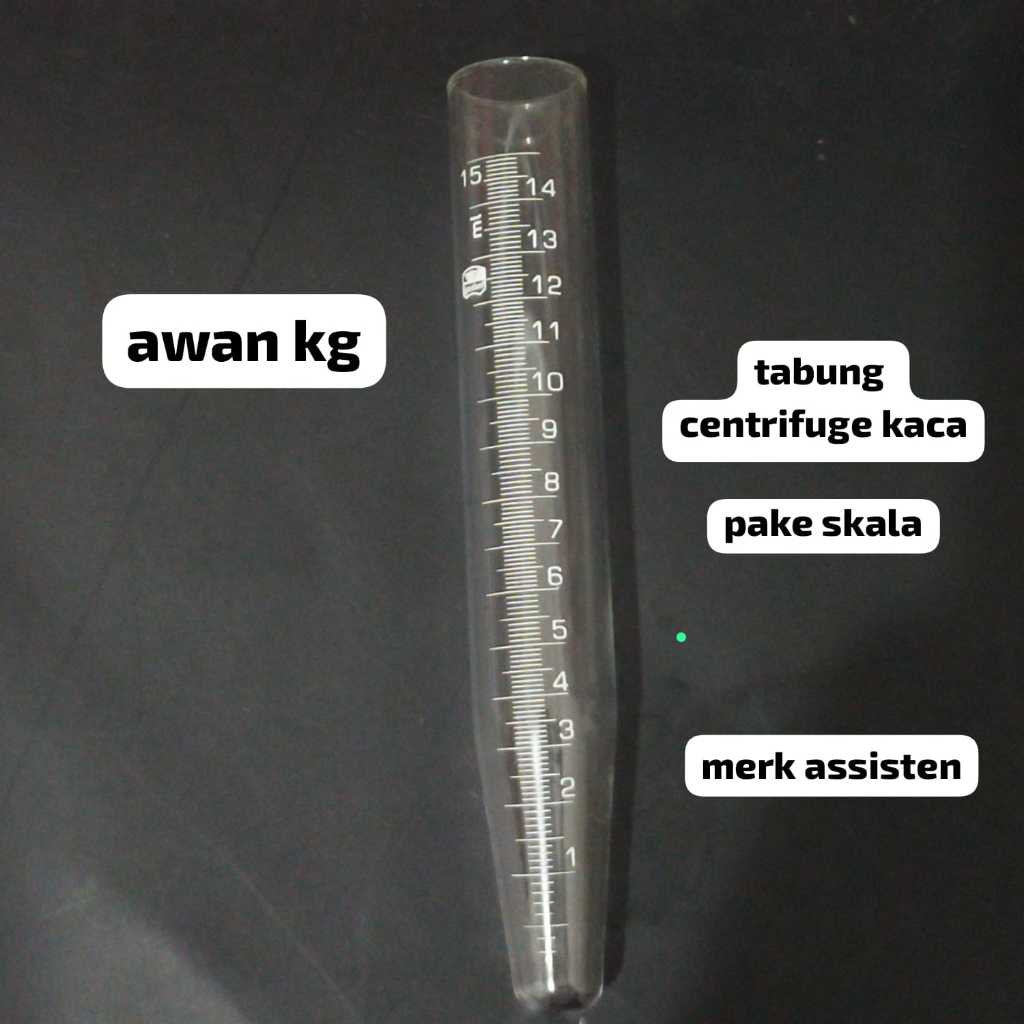 Jual Tabung centrifuge berskala kaca merk assistant 15ml | Shopee Indonesia