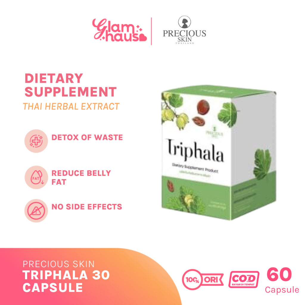 Jual Precious Skin Triphala Dietary Body Detox Supplement 60 Capsule ...