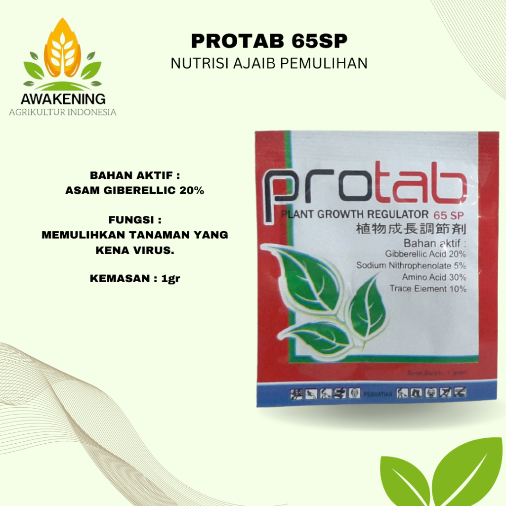 Jual PROTAB 1GR ZPT ASAM GIBERELLIC OBAT AJAIB / ANTI JEBUK / ANTI ...