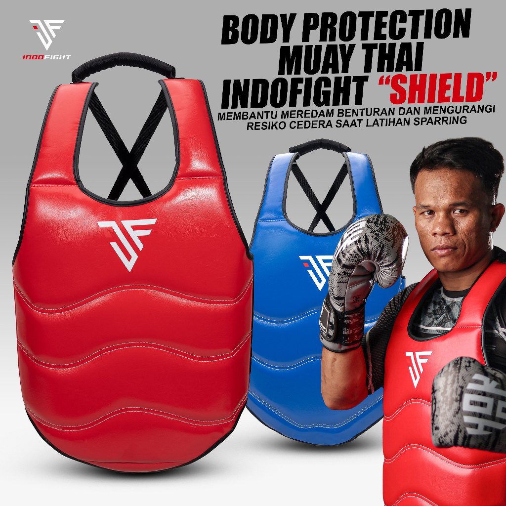 Jual Body Protector Muay Thai Kickboxing Indofight Chest Guard Karate ...