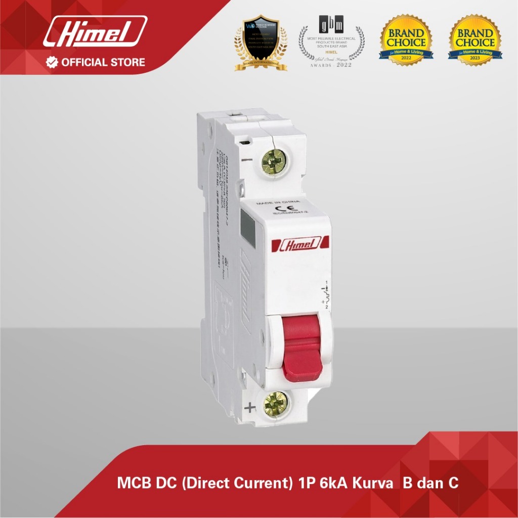 Jual Himel MCB DC (Direct Current) 1P 6kA kurva C | Shopee Indonesia