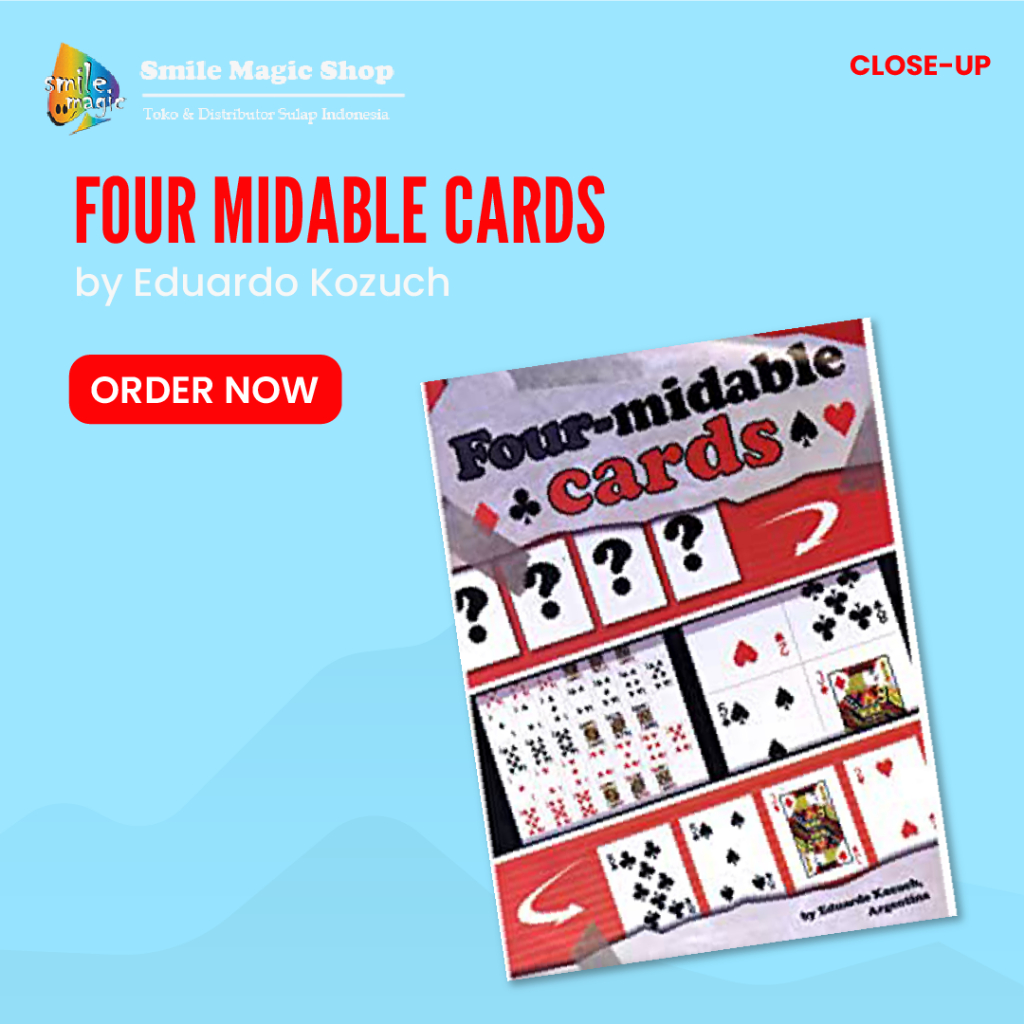 Jual Alat Sulap - Four Midable Cards by Eduardo Kozuch - Smile Magic ...