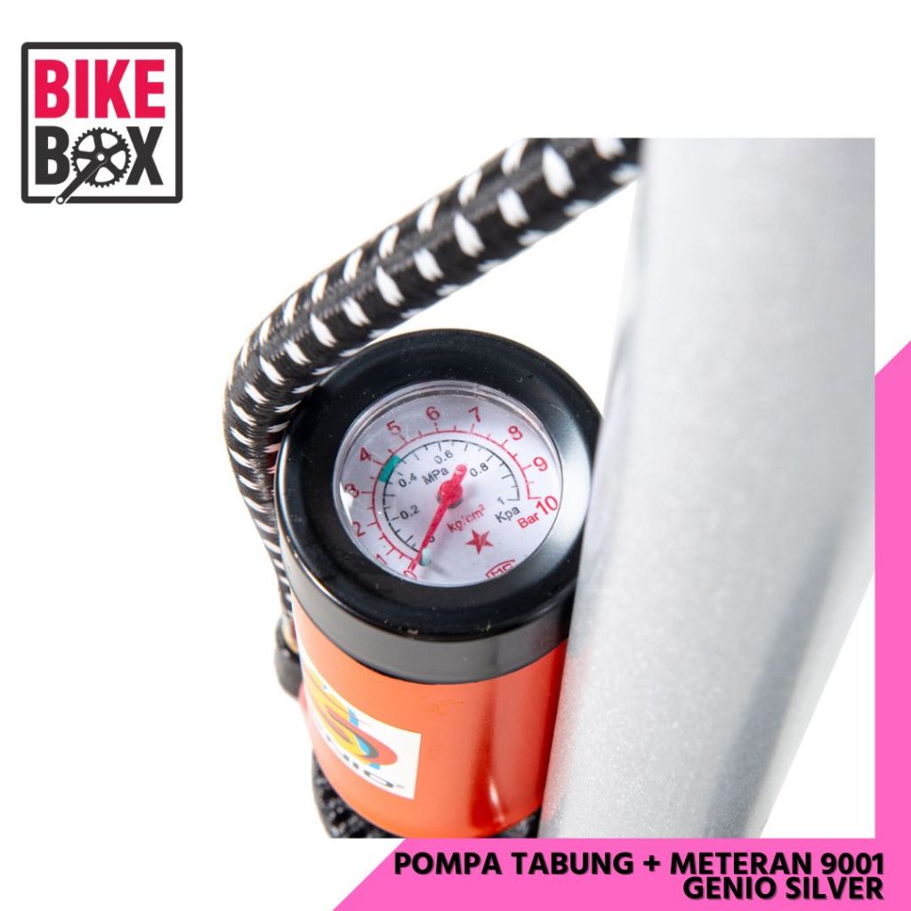 Jual POMPA TABUNG + METER 9001 GENIO SILVER | Shopee Indonesia