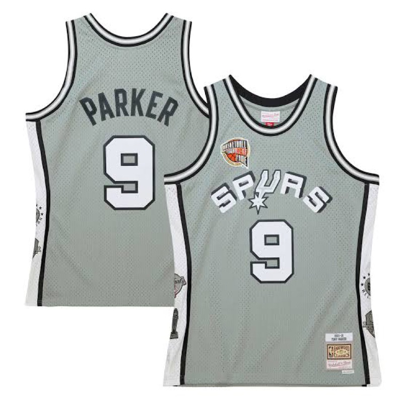 Jual JERSEY BASKET NBA SAN ANTONIO SPURS #9 TONY PARKER HALL OF FAME ...