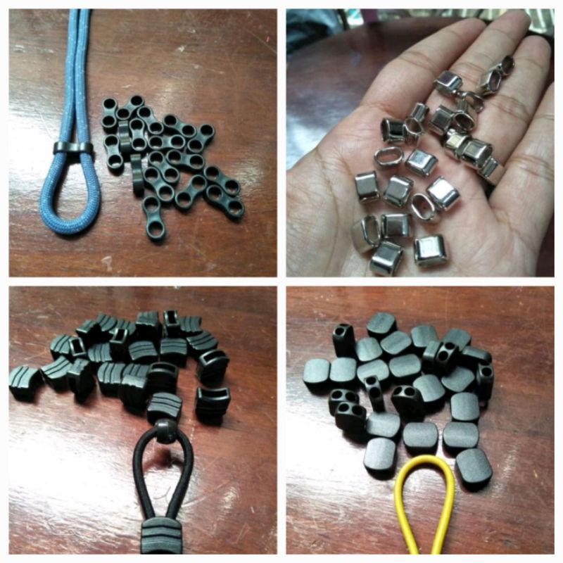 Jual (ISI 5)STOPER BESI | ADJUSTER STOPER TALI LUBANG DUA ADJUST SPACER ...