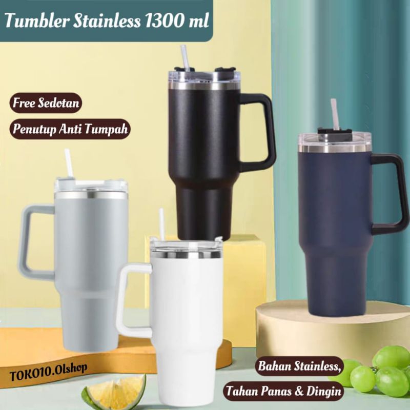 Jual Gelas Tumbler Besar Dengan Gagang Berbahan Besi Premium Aesthetic ...