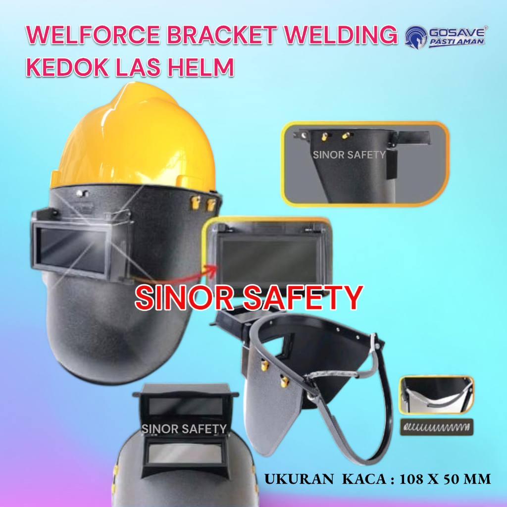 Jual GOSAVE Bracket WELFORCE Welding Mask / Masker Las Braket / KEDOK ...