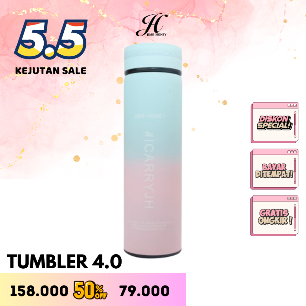 Jual TUMBLER JIMSHONEY NEW VERSI 4.0 BOTOL MINUM ECO FRIENDLY | Shopee ...