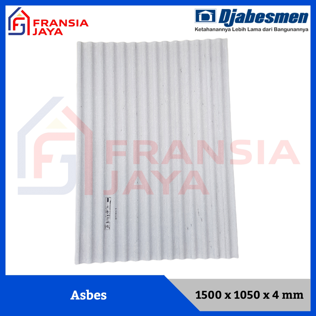 Jual Djabesmen Asbes Gelombang Kecil 1.5 Meter Atap Asbestos | Shopee ...
