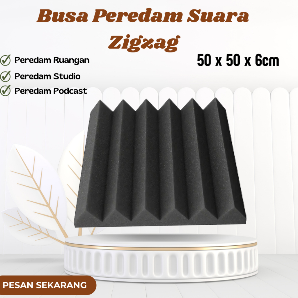 Jual Busa Peredam Suara Zigzag - Acoustik Foam Peredam Studio Musik ...