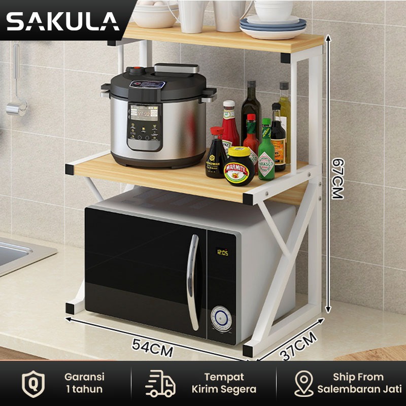 Jual SAKULA Rak Dapur Untuk Penyimpanan Microwave Oven Bumbu Multi ...