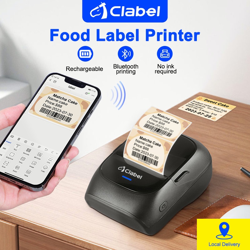 Jual CLABEL 221B Label Maker Printer Label Kantor, Portable Sticker ...
