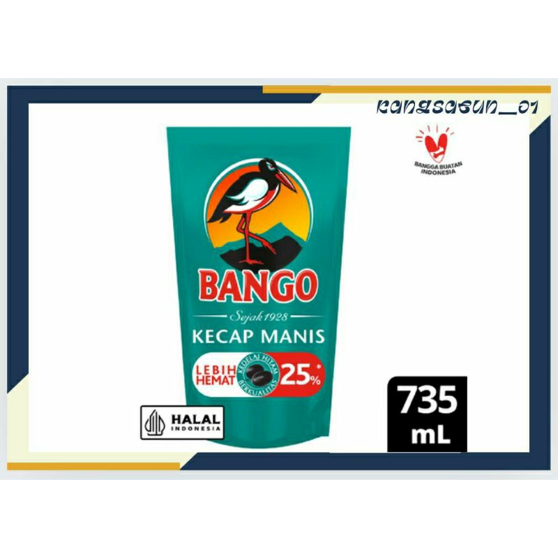 Jual Bango Kecap Manis 735ML / Kecap Bango 735ml / Kecap Manis | Shopee ...