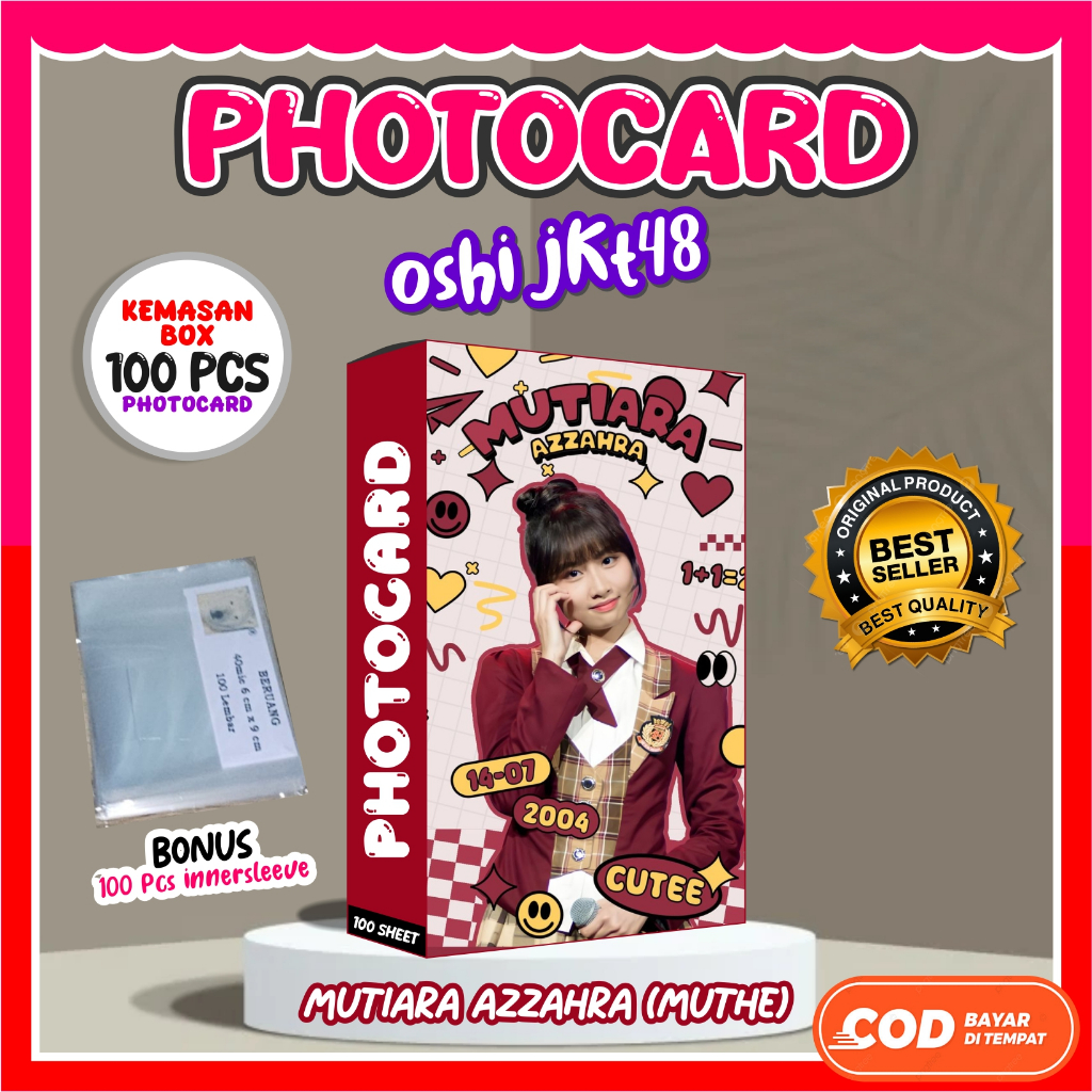Jual 100 Photocard Muthe JKT48 GRATIS 100 Innersleeve | OSHI JKT48 | Shopee Indonesia
