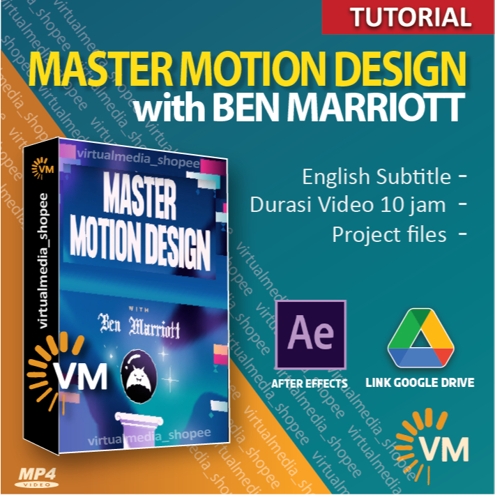 Jual TUTORIAL MASTER MOTION DESIGN WITH BEN MARRIOTT ANIMATION COURSE DESIGN AE ANIMASI | Shopee ...