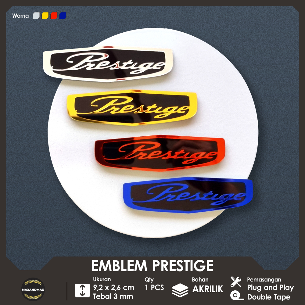 Jual Emblem Honda Prestige 1 PC Logo Timbul Aksesoris Motor Simbol 3D ...