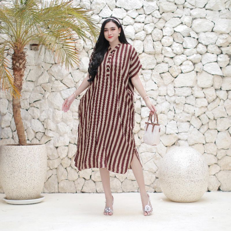 Jual Baju Daily Dress Daster Fashion Kekinian Lowo Salur | Shopee Indonesia