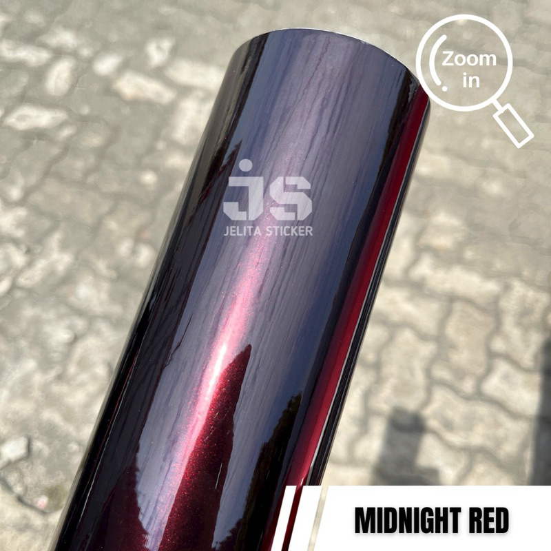 Jual PREMIUM Skotlet Midnight Red / Sticker Moonlight Red / Stiker ...