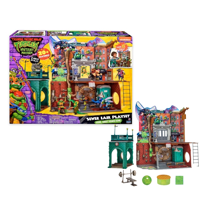 Jual Teenage Mutant Ninja Turtles TMNT Mutant Mayhem Sewer Lair Playset ...