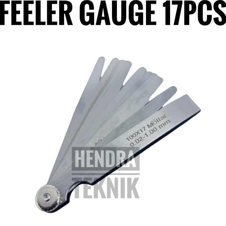 Jual KODE X46X FEELER GAUGE 2 1MM ALAT UKUR CELAH PLAT FULER 17 PCS ...