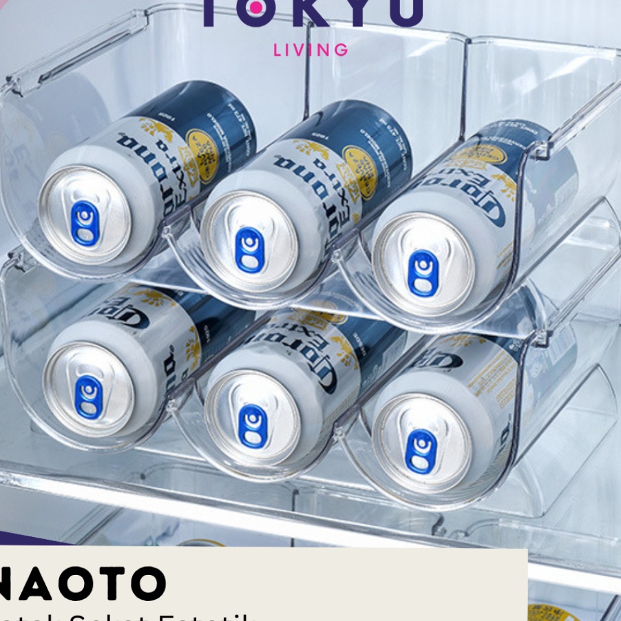 Jual ORIGINAL TOKYU NAOTO Rak Tumbler Transparan Organizer Botol Minum ...