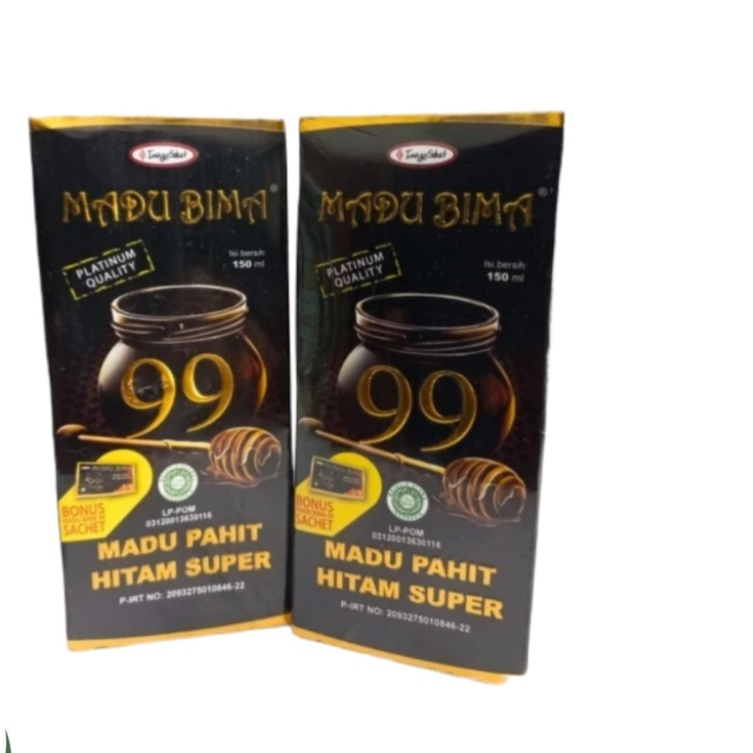 Jual Madu Bima 99 Madu Pahit Hitam Super 150 Ml |ORIGINAL 100% ...