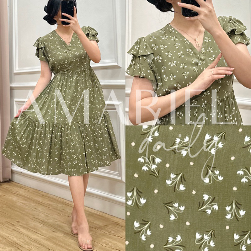 Jual Amariel Jenny Dress Daster Nyaman Bumil Busui Friendly | Shopee ...