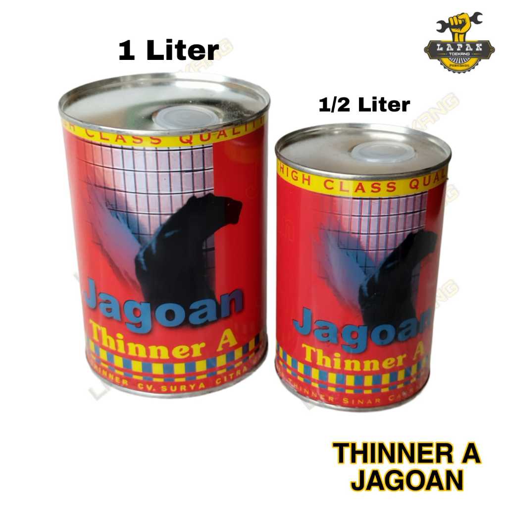 Jual Tiner Thinner A Jagoan 1/2 1 Liter Kemasan Kaleng | Shopee Indonesia