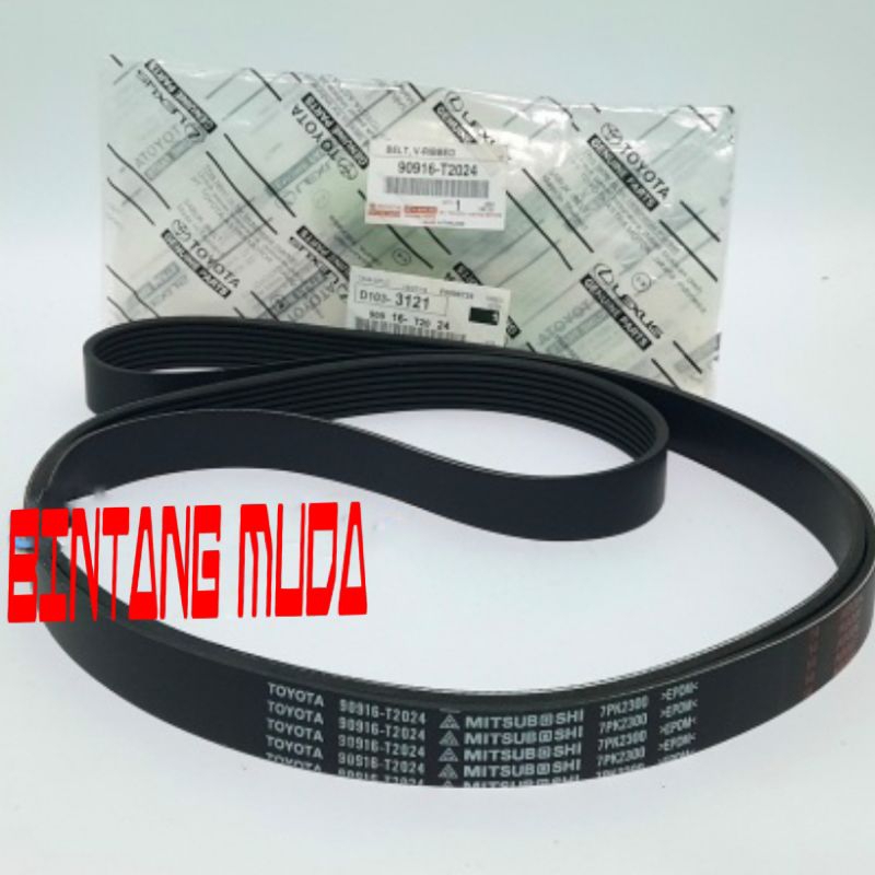 Jual FAN BELT INNOVA BENSIN FORTUNER BENSIN HILUX FAN BELT MITSUBOSHI ...