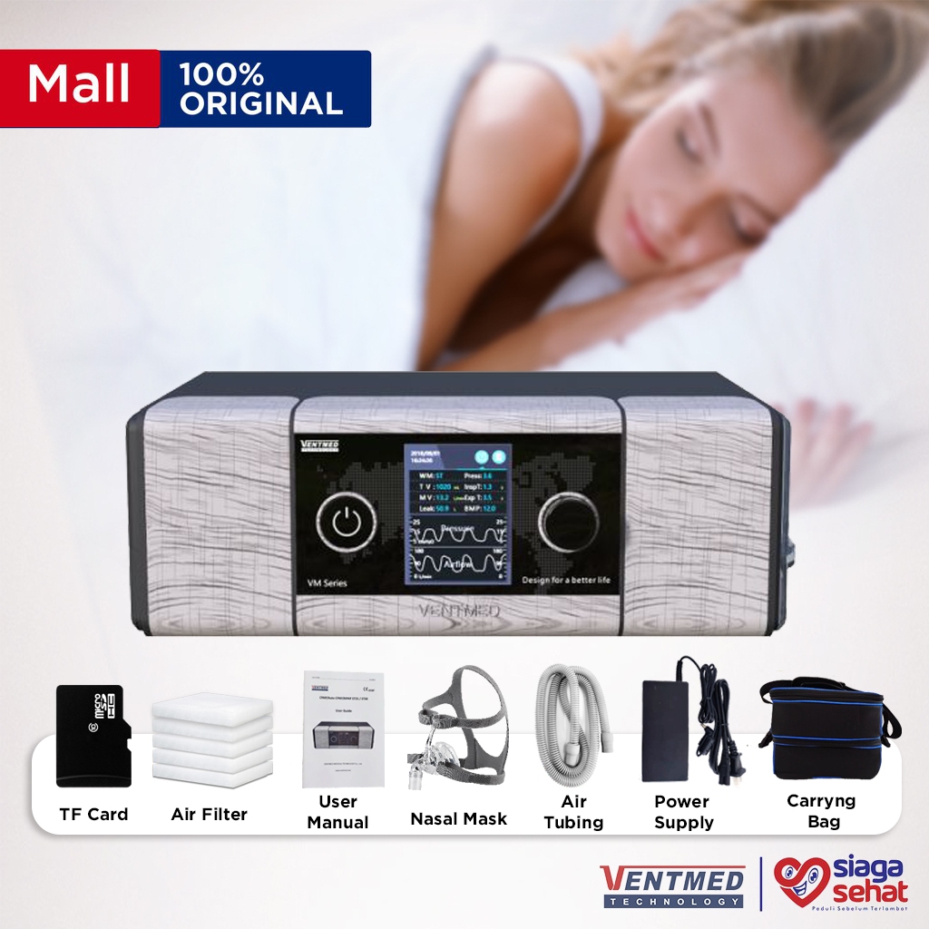 Jual Ventmed Auto CPAP VM-6 - Alat Terapi Sleep Apnea | Shopee Indonesia