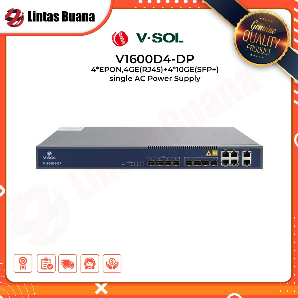 Jual VSOL EPON OLT V1600 D4-DP 4 Port EPON OLT Layer 3 V1600D4-DP | Shopee Indonesia