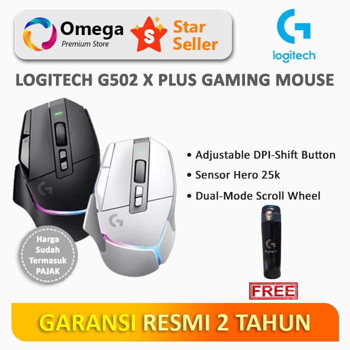 Jual Logitech G502 X Plus Wireless Gaming Mouse RGB | Shopee Indonesia