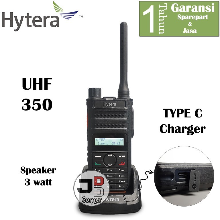 Jual HT Hytera AP588 UHF 350 Analog Full Keypad USB Type C ORIGINAL AP ...