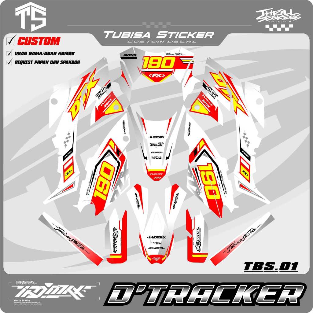 Jual Sticker Decal Full Body Dtracker 150 - Sticker Decal Dtracker 150 ...