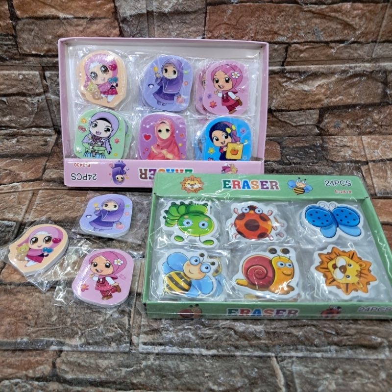 Jual HAPUSAN KARAKTEK ANAK 1PACK ISI 24PCS | Shopee Indonesia