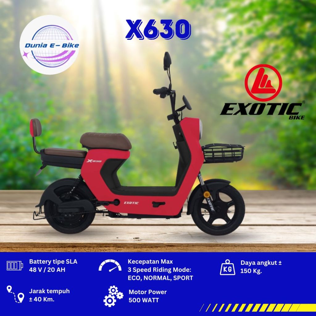 Jual SEPEDA LISTRIK EXOTIC X630 | Shopee Indonesia