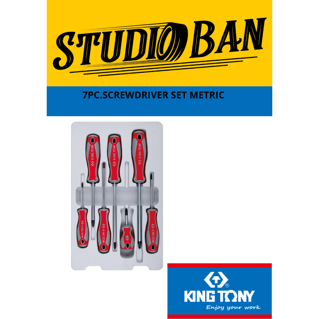 Jual Obeng Plus/Kembang Set 7pcs - King Tony Phillips Screwdriver Set ...