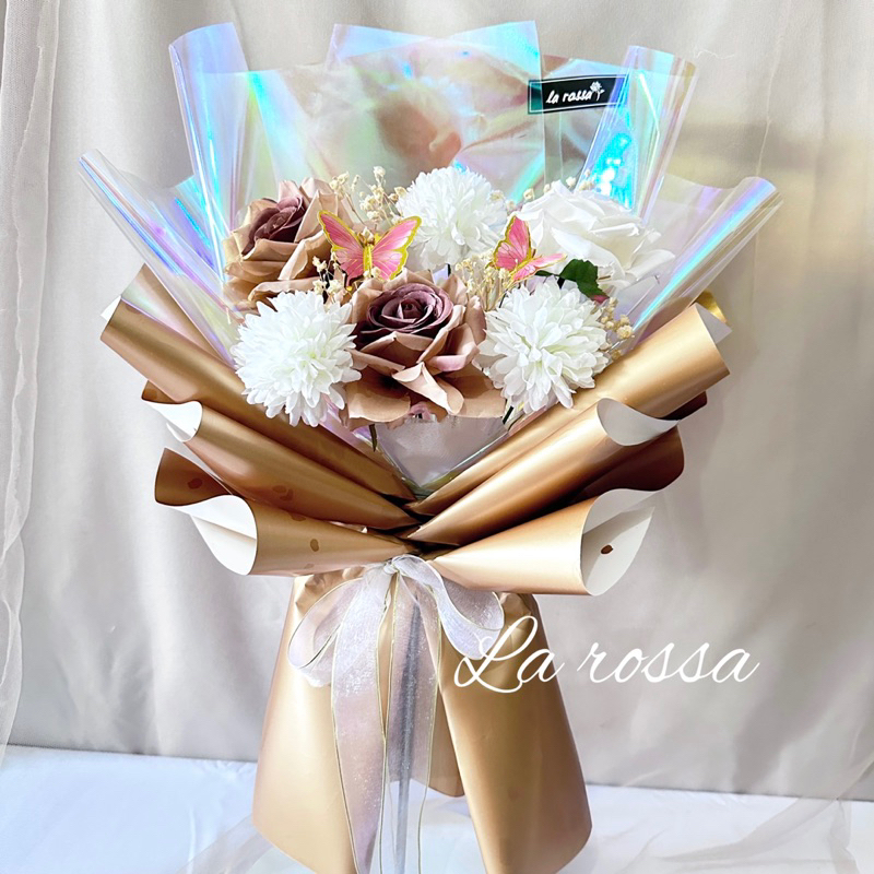 Jual Buket Hologram Kode Casablanca / Buket Hologram / Buket bunga ...