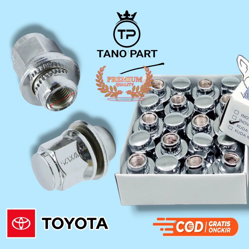 Jual Mur Roda Racing Baut Lugnut Lug Nut Mobil Toyota Yaris Corolla ...