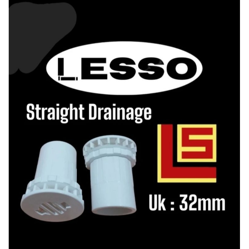 Jual Lesso Straight Drainage/Bottom Drain Pipa U-Pvc By 3 Pawns - 32mm ...