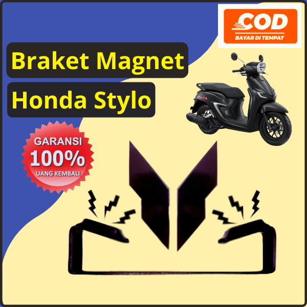 Jual Bracket Dudukan Plat Nomor Magnet Honda Stylo | Shopee Indonesia