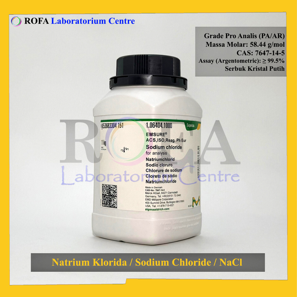Jual Natrium Klorida / Sodium Chloride / NaCl Pro Analis Merck | Shopee Indonesia