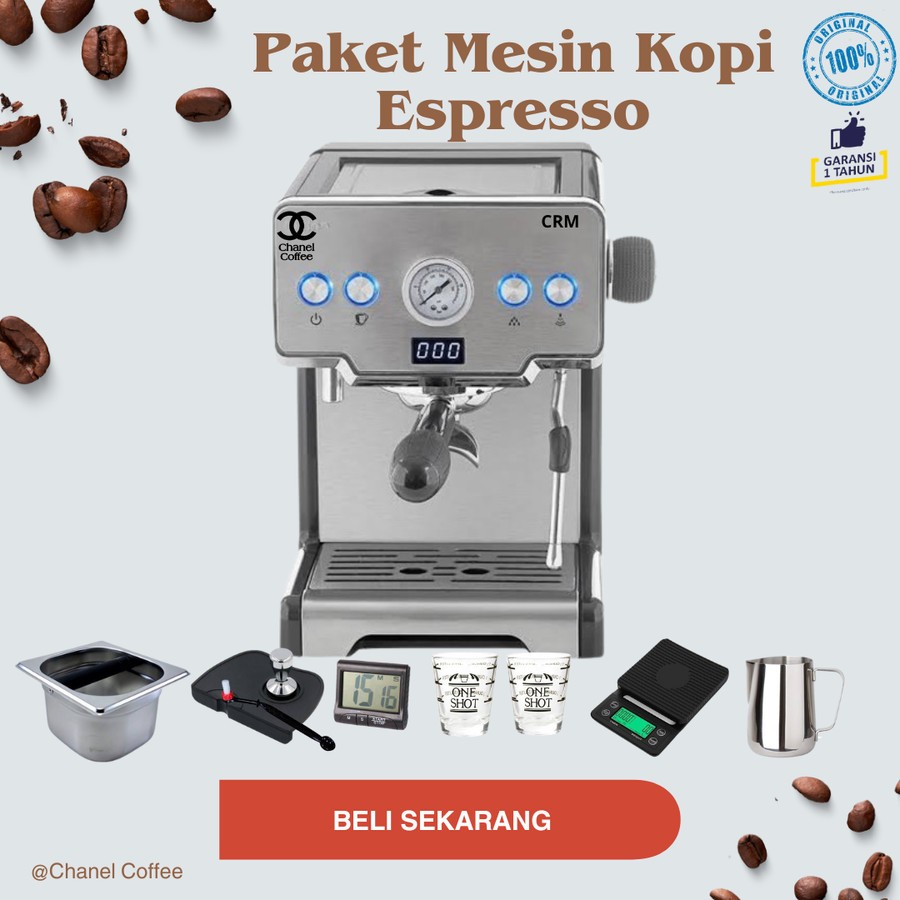 Jual Mesin Kopi Espresso + Barista Tools lengkap | Shopee Indonesia