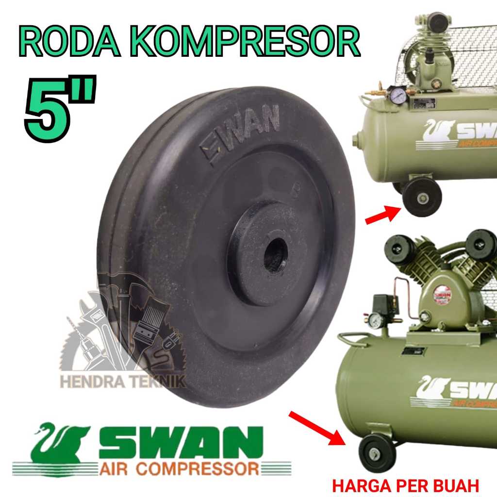 Jual ORIGINAL SPAREPART RODA COMPRESSOR SWAN 5" RODA KOMPRESOR 122MM ...