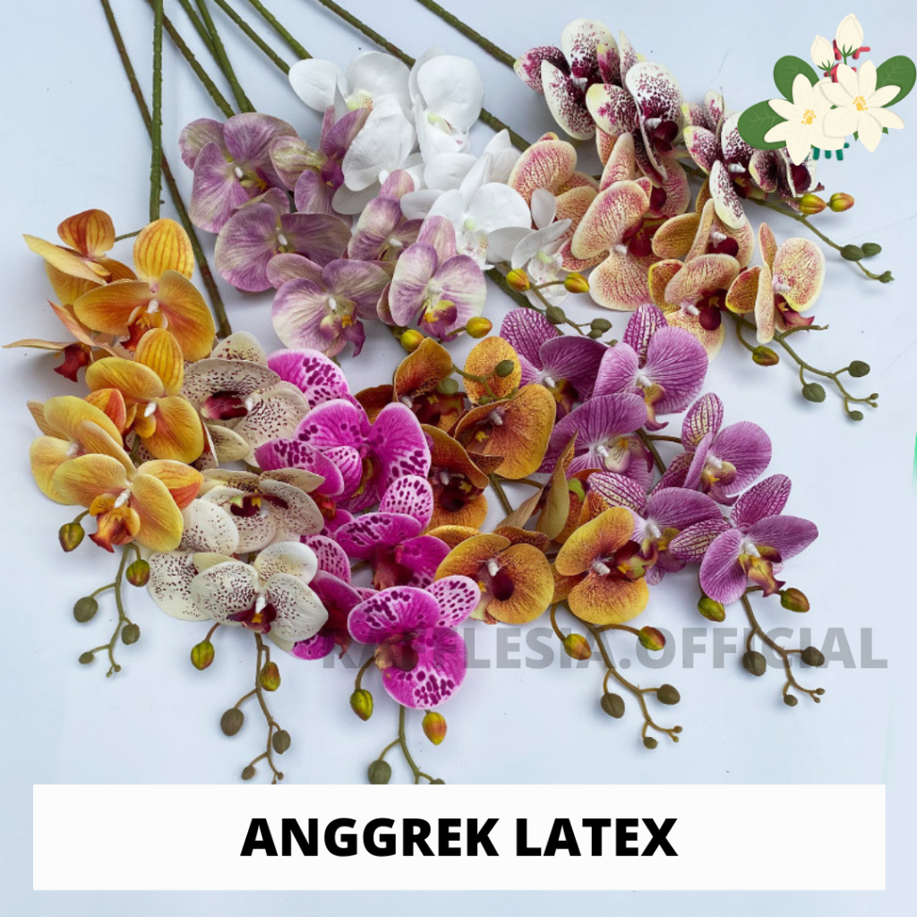 Jual Bunga Anggrek Premium Tebal Orchid Flower Real Touch Kuntum Hiasan ...