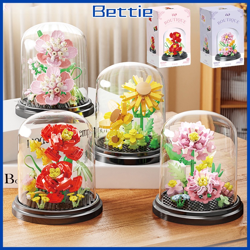 Jual Bettie Mainan Brick Bunga Plant Bricks Bata Mainan DIY Bunga Buket ...
