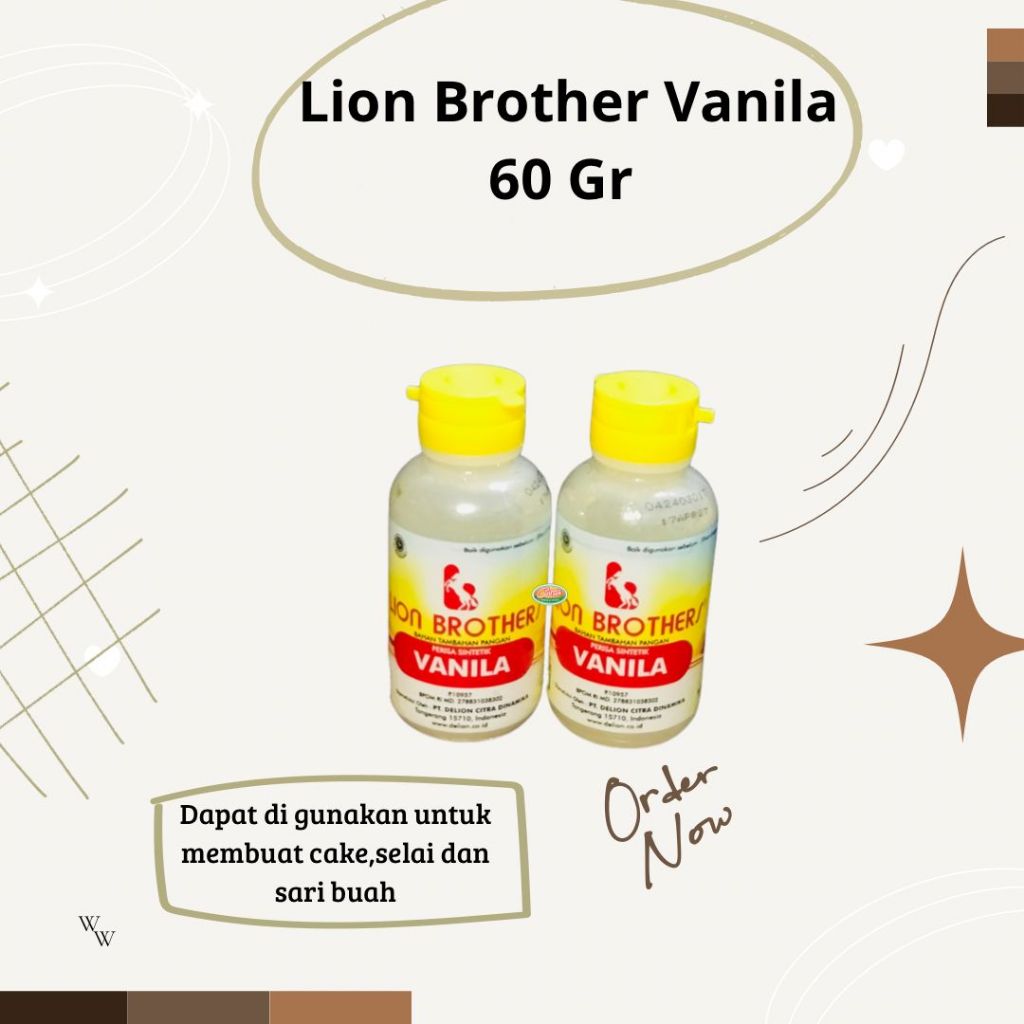 Jual LION BROTHER PASTA VANILA 60 ML | Shopee Indonesia